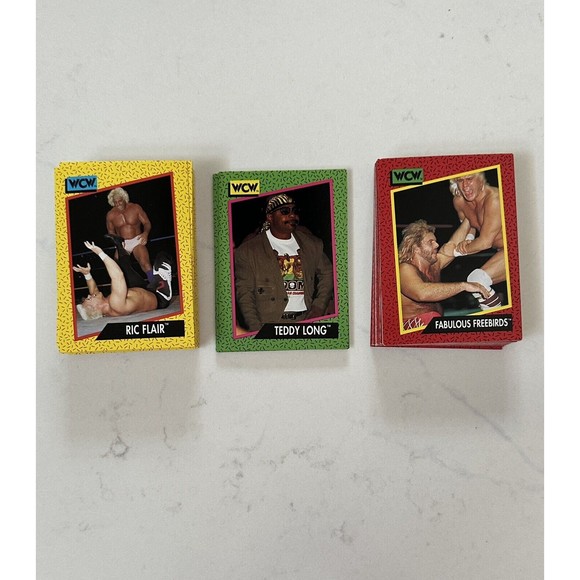 Games | Wcw Wrestling 1991 Impel Lot Of 88 Collector Cards Ric Flair ...